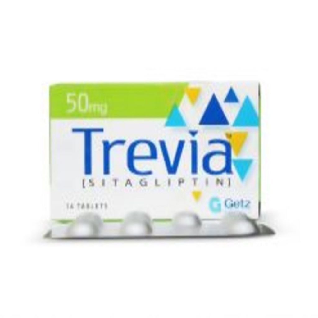Trevia 50mg Tablets Sitagliptin 50mg, 14 Tablets - Asset Pharmacy
